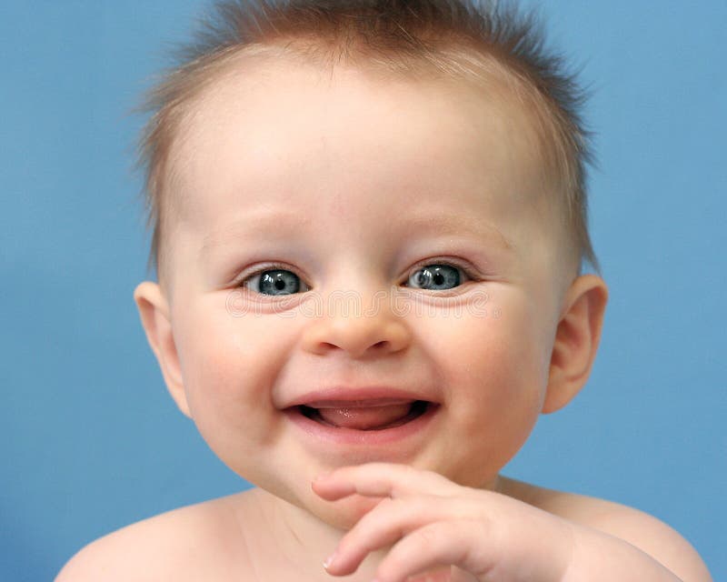 Happy baby smiling stock image. Image of child, baby - 11445531