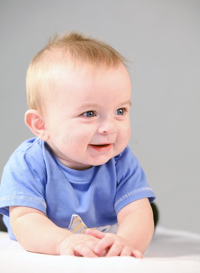 Smiling baby stock photo. Image of sweet, months, space - 16105652