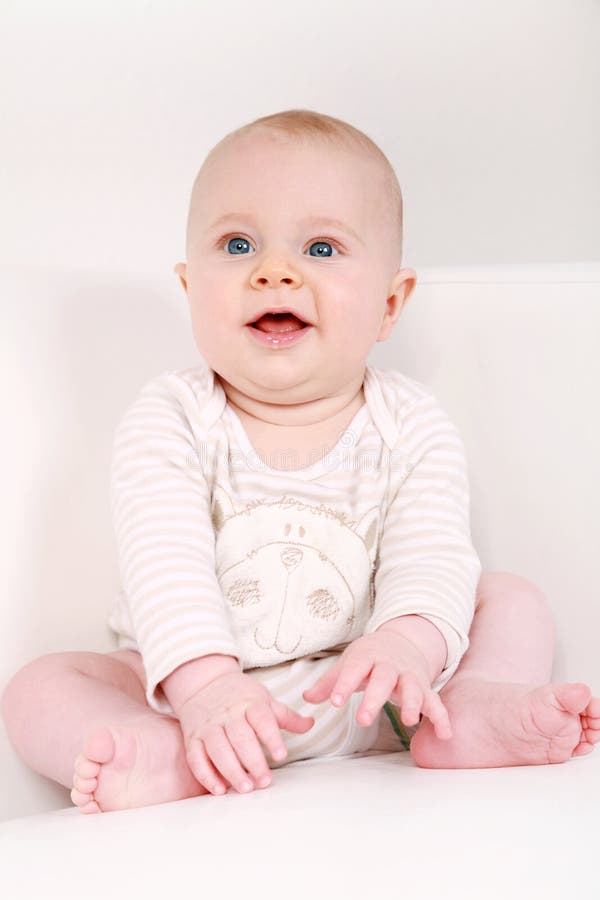 Smiling baby stock image. Image of baby, little, felicity - 24297541