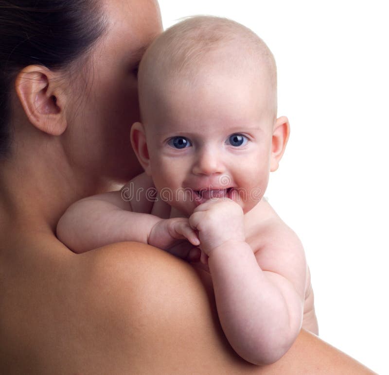 Smiling baby stock image. Image of laughing, holding - 26623763