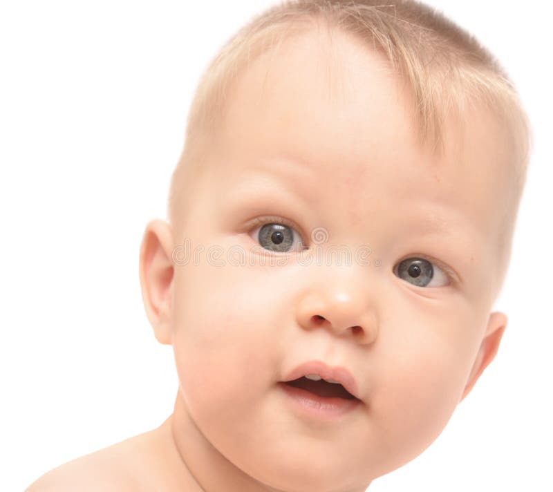 Smiling baby stock photo. Image of studio, blonde, high - 28313850
