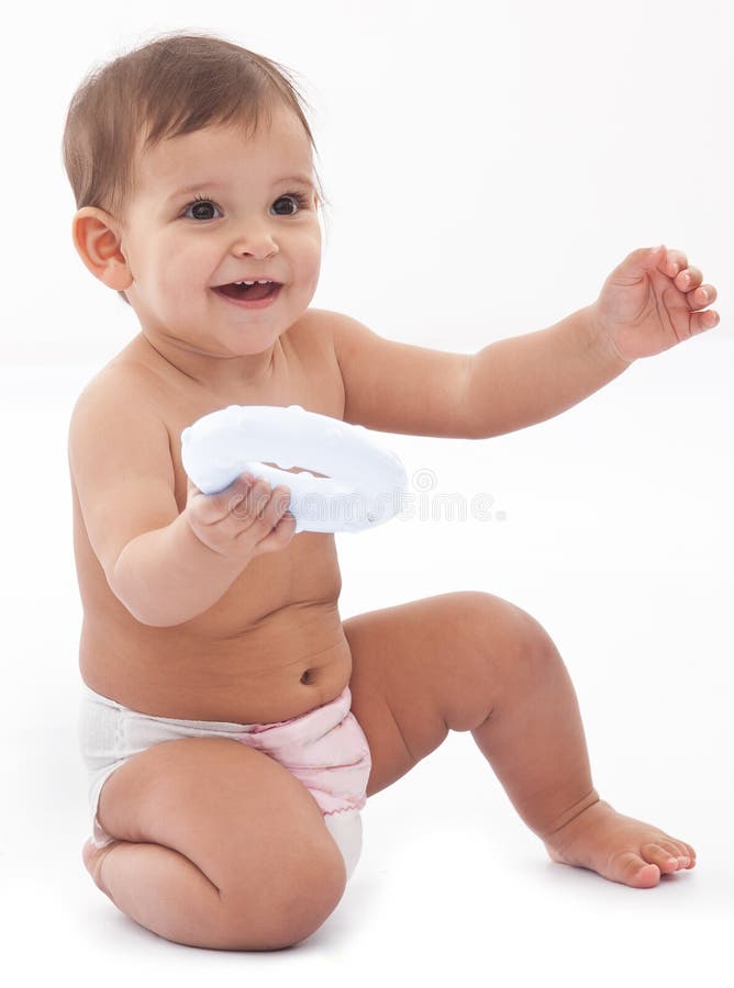 Smiling baby. stock photo. Image of girl, infant, pretty - 29418614