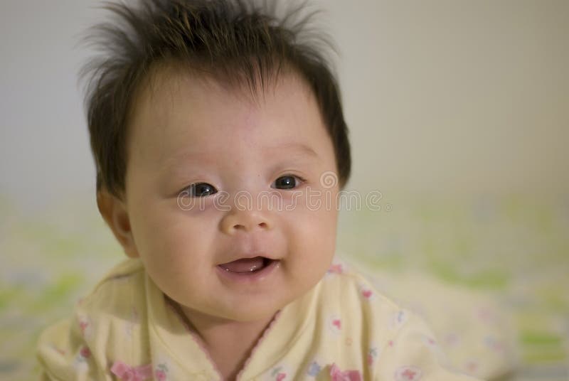 Smiling baby stock image. Image of smile, family, granddaughter - 3320079