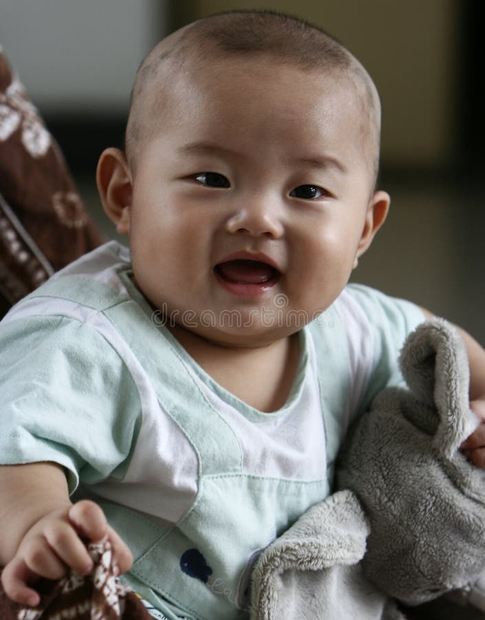 Smiling baby stock photo. Image of innocent, little, expression - 5813904