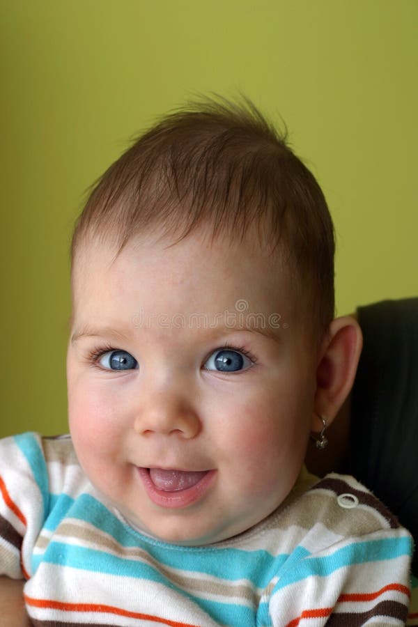 Smiling baby stock photo. Image of child, look, infant - 845348