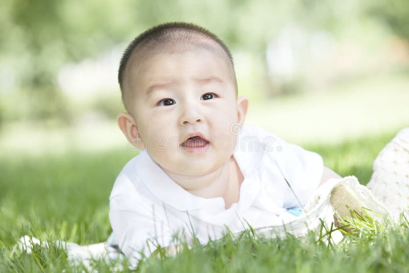 A smiling baby stock photo. Image of asia, child, tutelage - 31376764