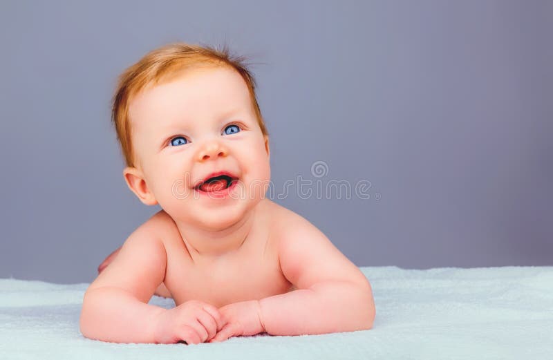 Sweet baby face smiling stock image. Image of beautiful - 16842911