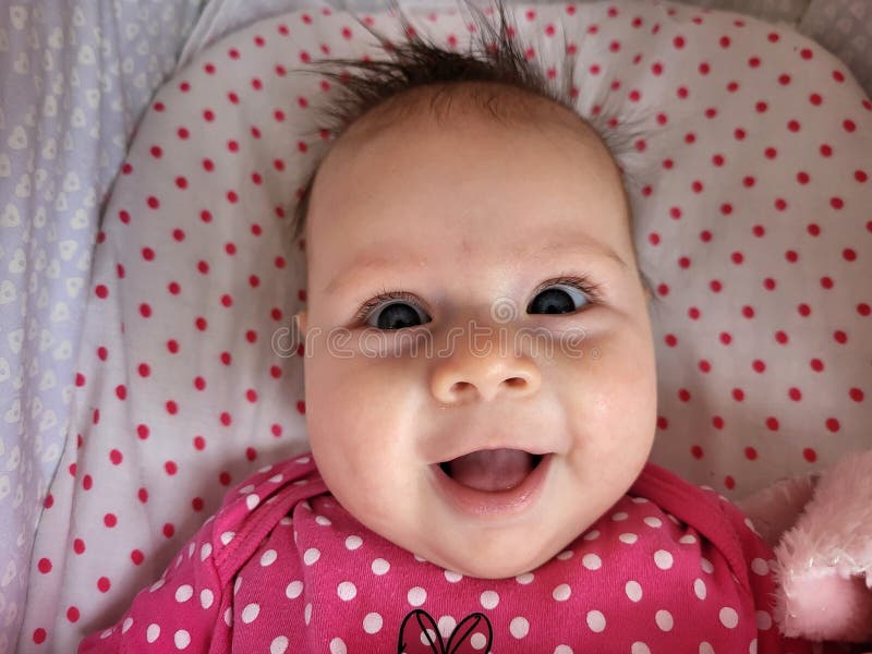 Smiling Baby Girl stock photo. Image of quiet, care - 326085964