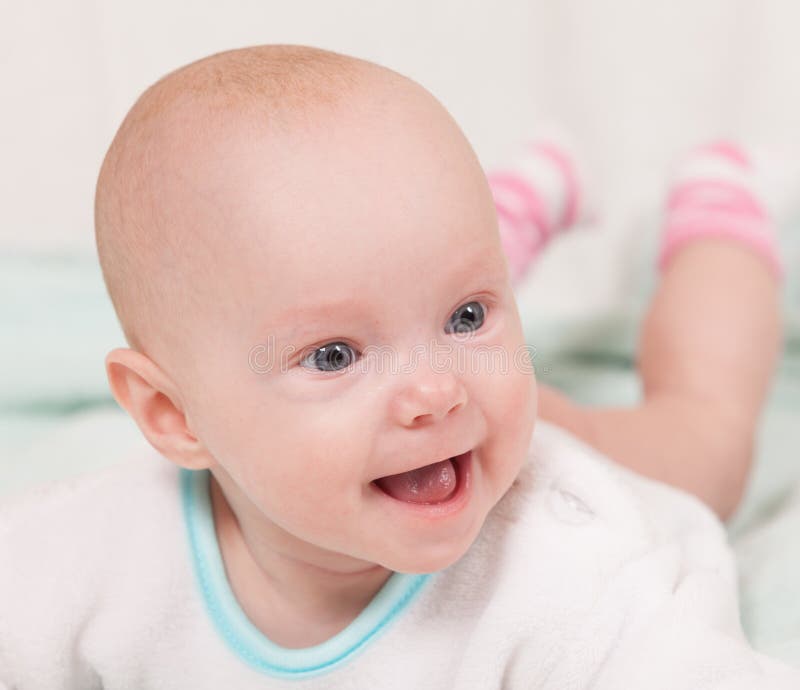 Smiling Baby. Joyful Expression Stock Image - Image of beauty ...