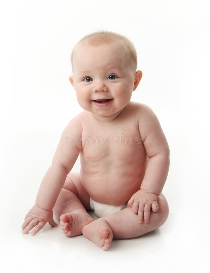 Sitting baby stock photo. Image of people, nice, nappy - 3795842