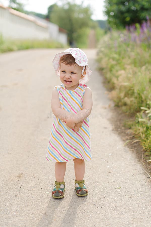 Smiling Baby at Sunset stock image. Image of childhood - 41237921