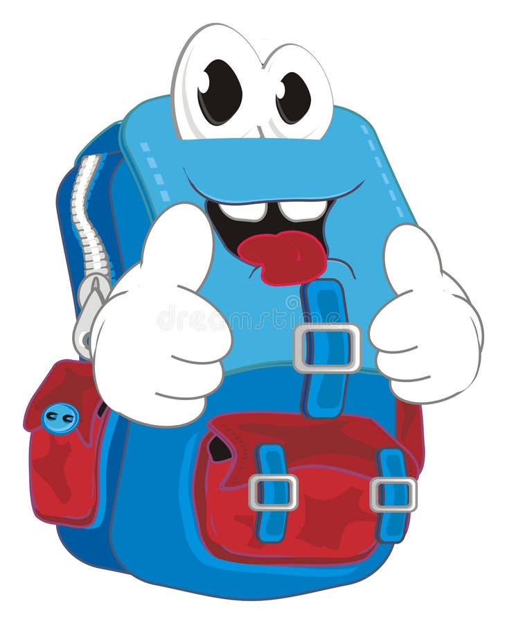 Smiling Boy with Backpack Waving Hello Stock Vector - Illustration of ...