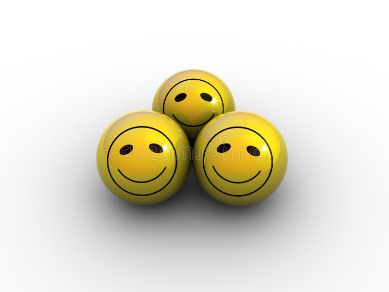 Smiling balls stock vector. Illustration of hard, crumple - 8989676