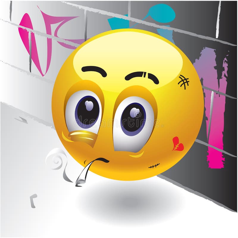 Smiling balls stock vector. Illustration of gangster, disbelief - 8989893