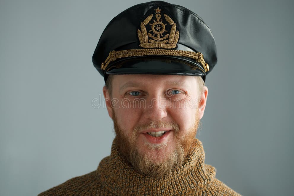 Smiling, bearded captain stock photo. Image of captain - 23583338