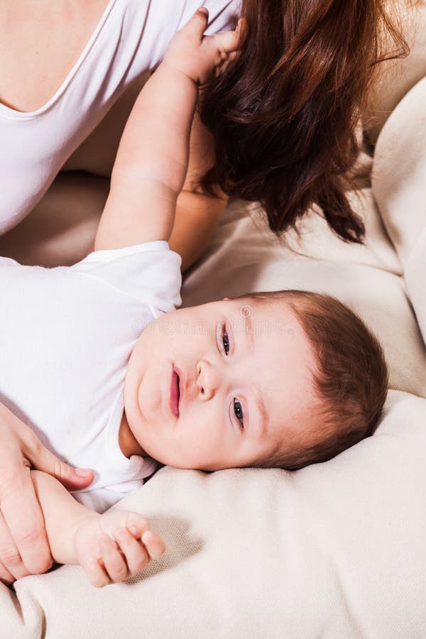 Fun charge with baby stock image. Image of adorable - 120510531