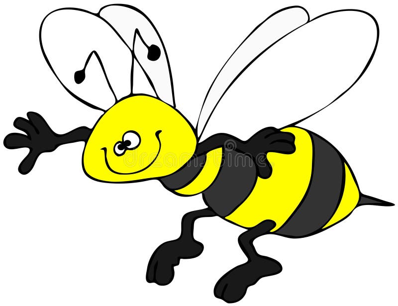 Smiling bee stock illustration. Illustration of cartoon - 25433584