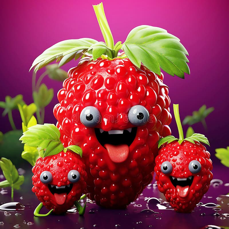 Smiling Berry, Cartoon Style Stock Illustration - Illustration of juicy ...