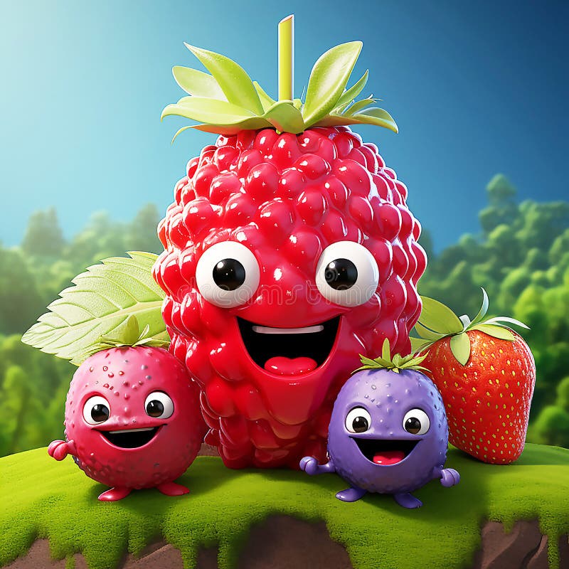 Berry cartoon vector fruit stock vector. Illustration of fruit - 42220917