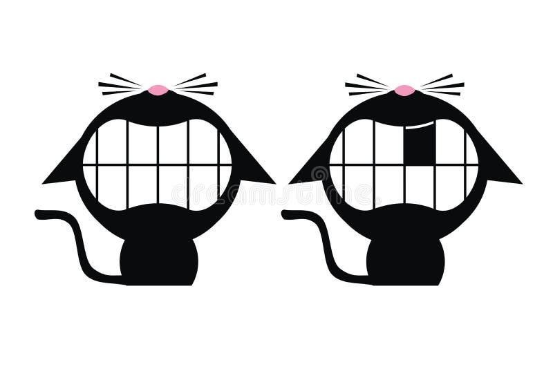 Cats teeth dental formula stock vector. Illustration of chart - 65018345