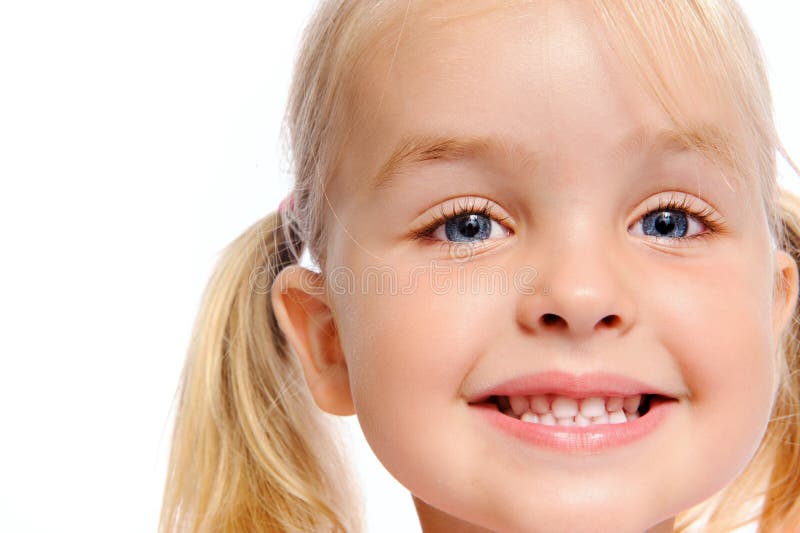 Smiling blond girl stock photo. Image of excited, girl - 20660884