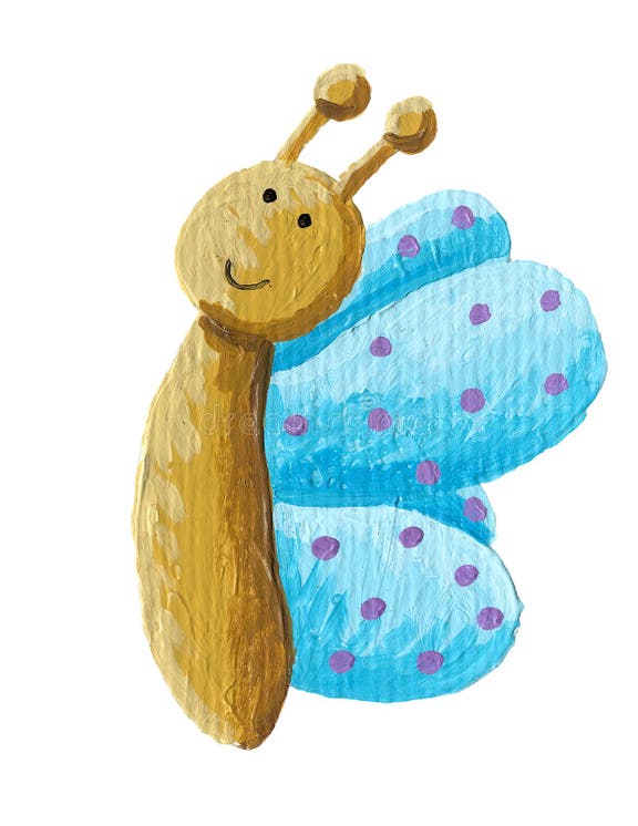 Smiling Blue Butterfly Stock Illustrations – 1,419 Smiling Blue ...