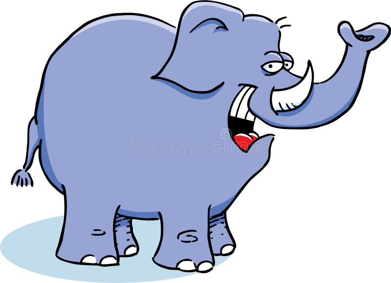 Smiling Elephant Clipart With Toothbrush