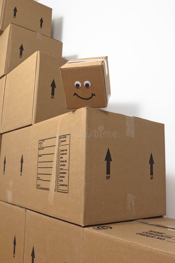 Smiling Box Looking Down stock photo. Image of smile - 39196712