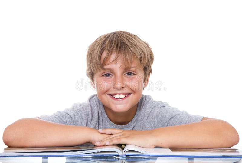 Smiling boy with stock photo. Image of lifestyle, satisfied - 25987026