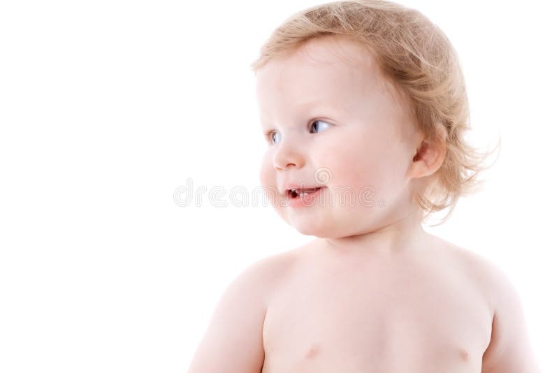 Smiling boy isolated stock image. Image of human, baby - 32154323
