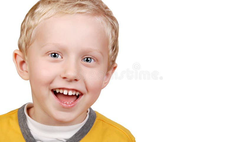 Smiling boy portrait stock image. Image of closeup, happy - 22017861
