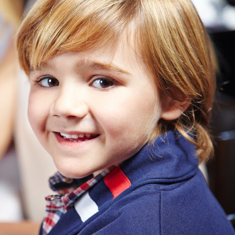 Smiling boy stock photo. Image of blond, childlikeness - 34350126