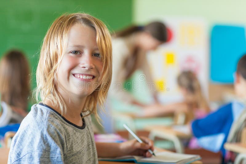 Smiling Boy at School stock image. Image of teacher, smile - 34872077