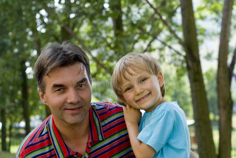 Loving Uncle and Nephew stock photo. Image of endearment - 1632510