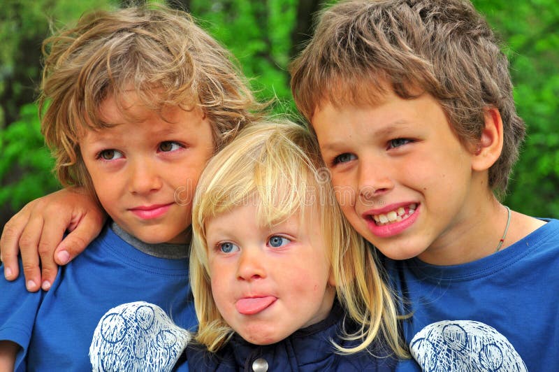 Smiling boys stock image. Image of friends, ninos, together - 40556959