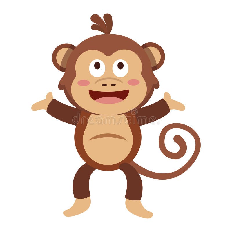 Spread Arms Monkey Stock Illustrations – 6 Spread Arms Monkey Stock ...