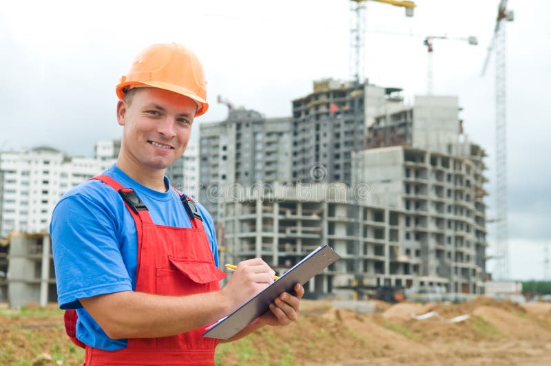 Smiling Builder inspector at - Stock Image - Everypixel