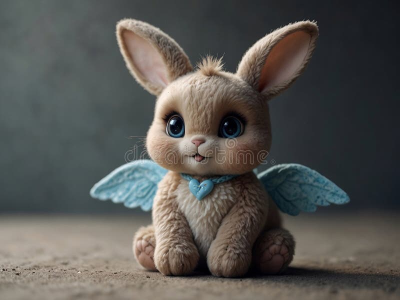 Adorable Bunny with Bow stock image. Image of pink, spring - 317172885