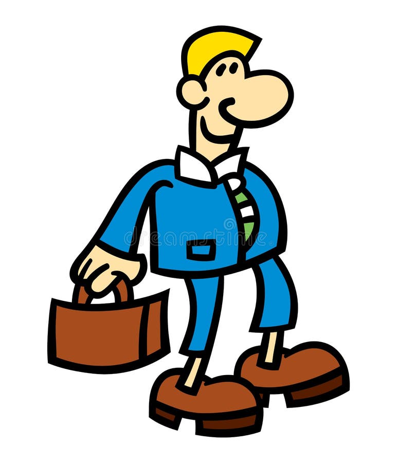 Illustration of mailman stock vector. Illustration of happy - 7005672