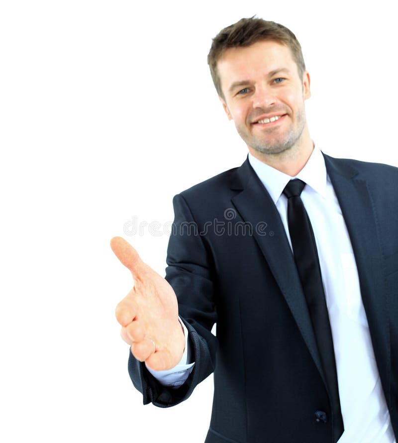 Smiling business man stock image. Image of hand, executive - 25138149
