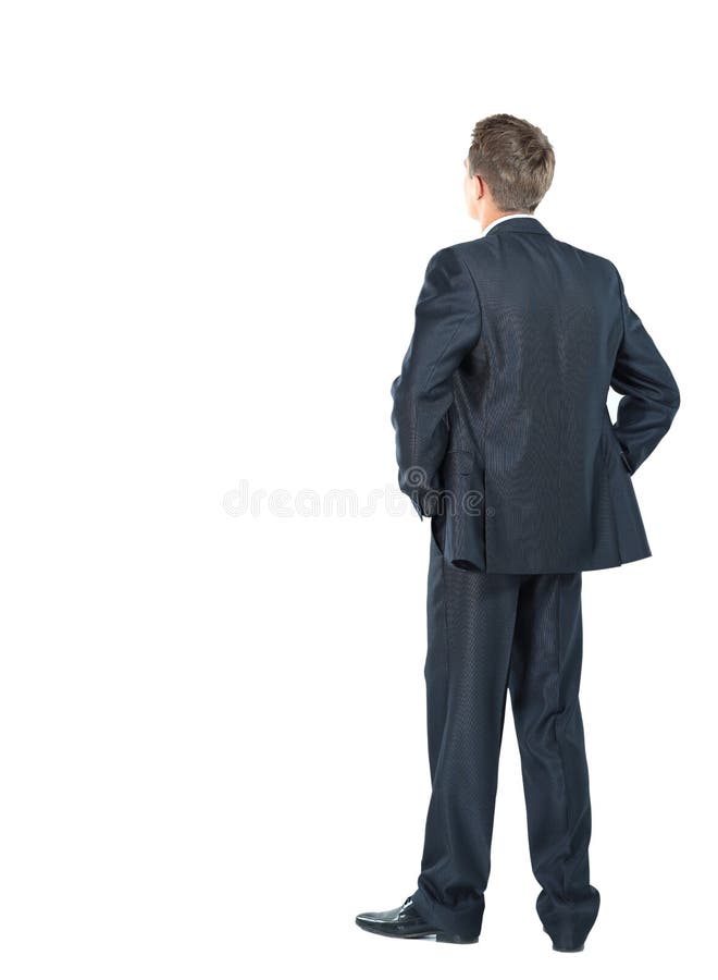 #Man in suit from behind stock image. Image of backview - 26888617