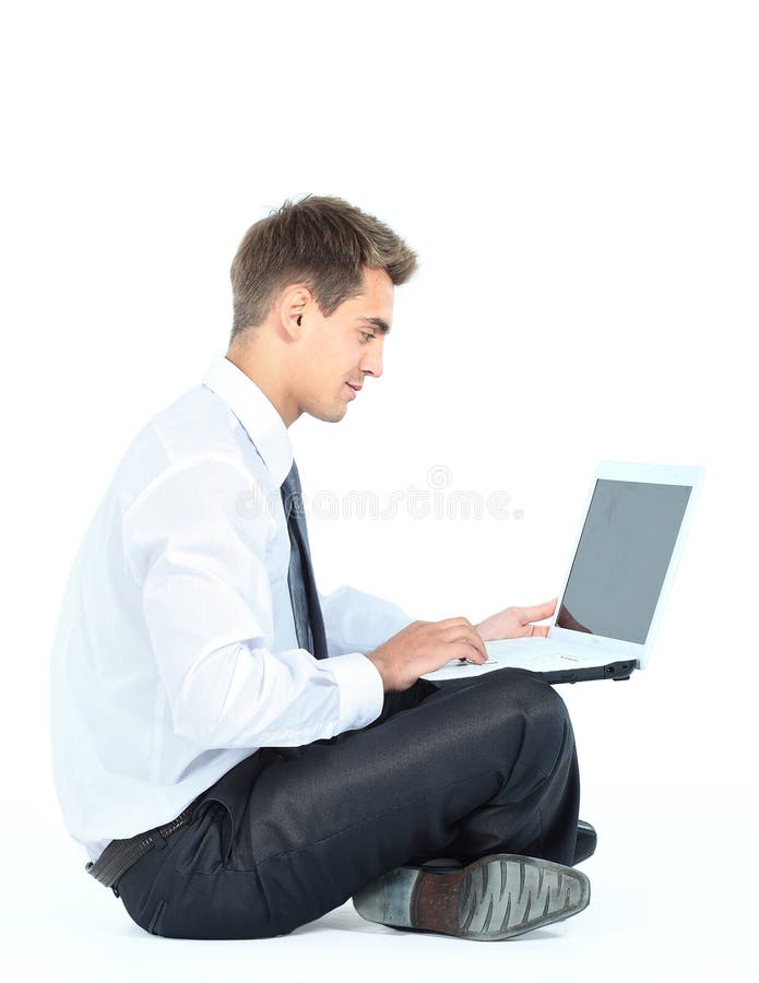 Hi-tech guy stock photo. Image of genius, young, computer - 24700382
