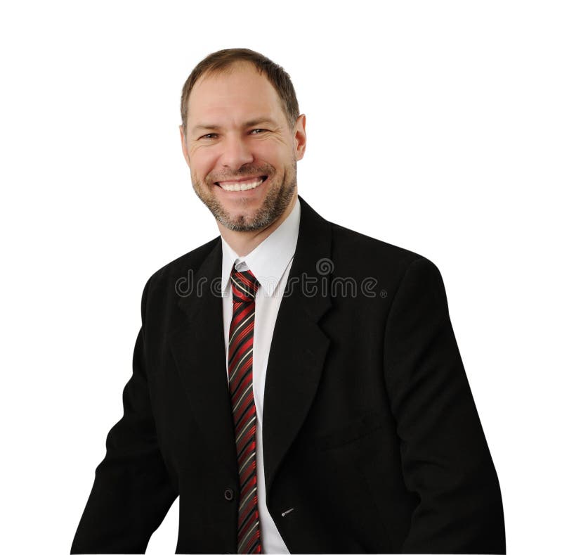 Smiling Business Man in a Suit Stock Image - Image of colleague, banker ...