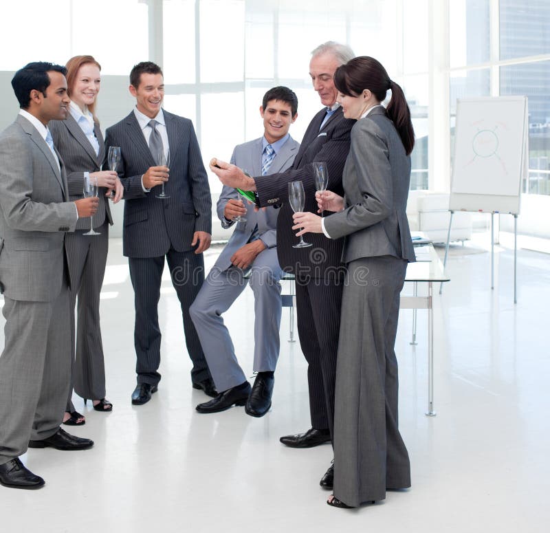 Business Success and Celebration Stock Photo - Image of business, male ...