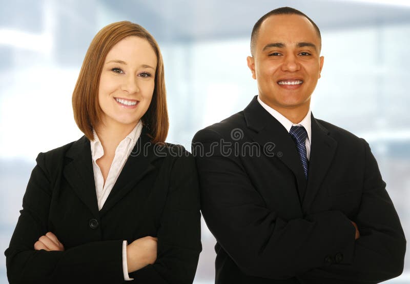 Smiling Business Team stock photo. Image of work, male - 6208524