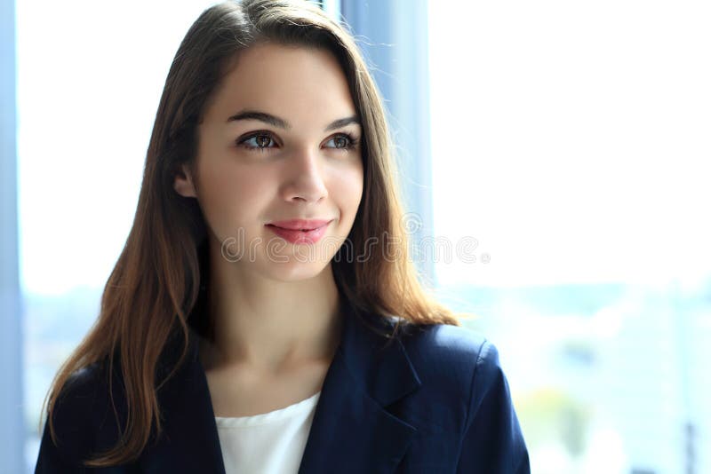 Smiling business woman stock image. Image of beautiful - 45243807