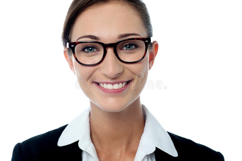 Smiling Business Woman Posing Stock Image Image Of Executive Female