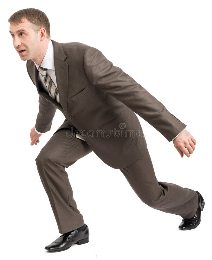 Businessman Bending Forward Stock Photos - Free & Royalty-Free Stock ...