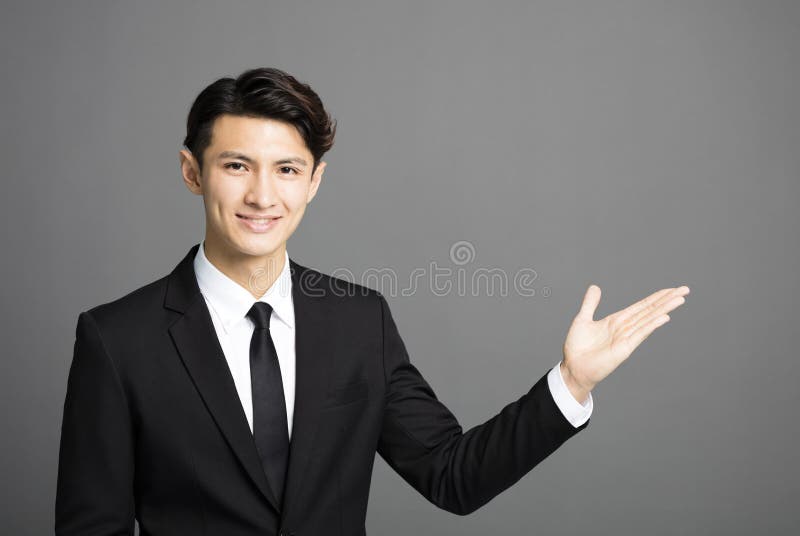 Businessman Introducing Himself Stock Image - Image of american ...