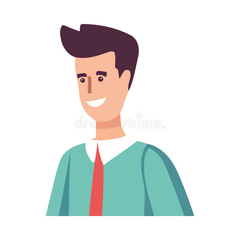 Smiling Businessman Symbolizes Success Character Stock Vector ...